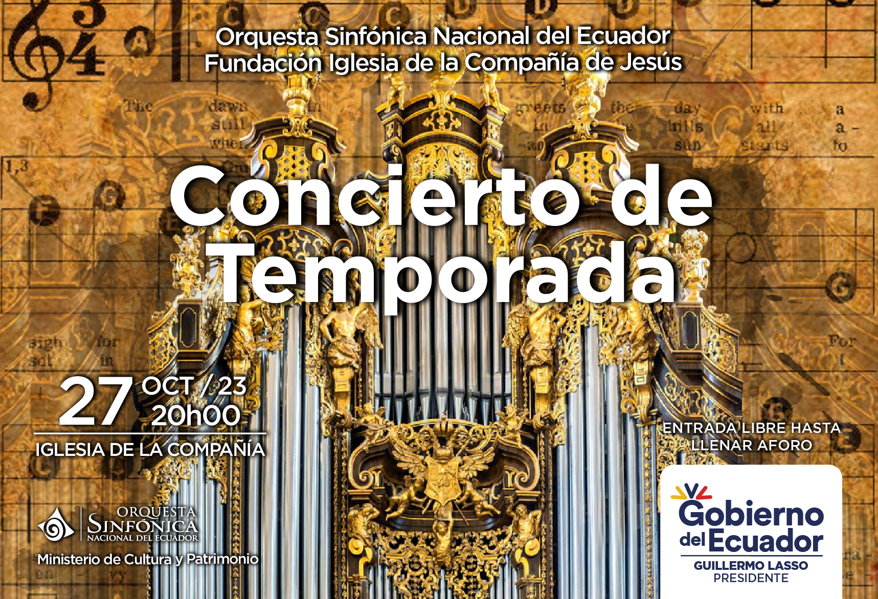 Orquesta Sinfónica Nacional • La primera institución musical del Ecuador